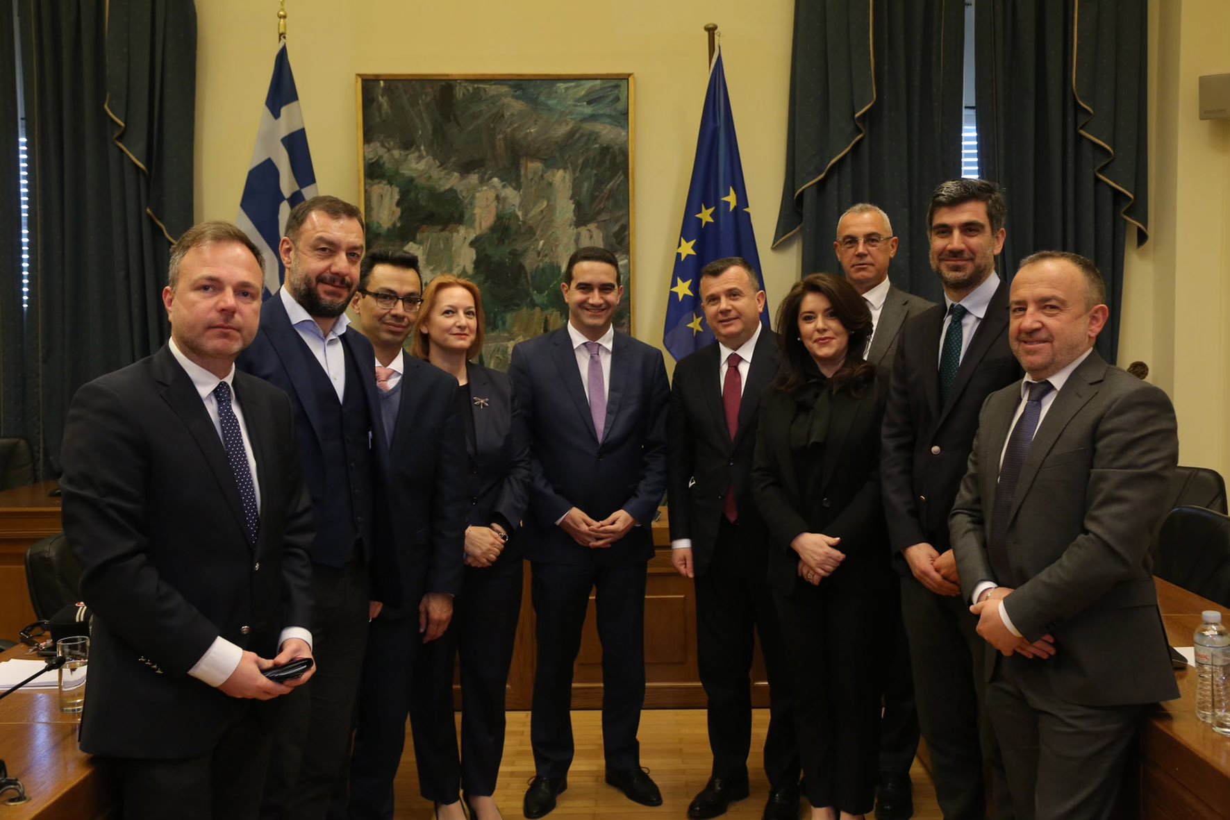 Συνάντηση Μιχάλη Κατρίνη με τον Πρόεδρο της Κ.Ο. του Αλβανικού ...